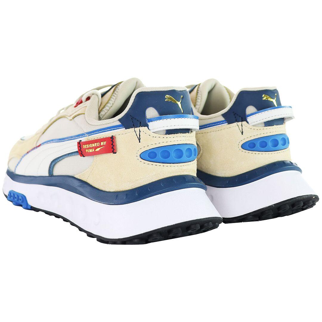 Puma Wild Rider Displaced Mens Beige Trainers PUMA | Decathlon