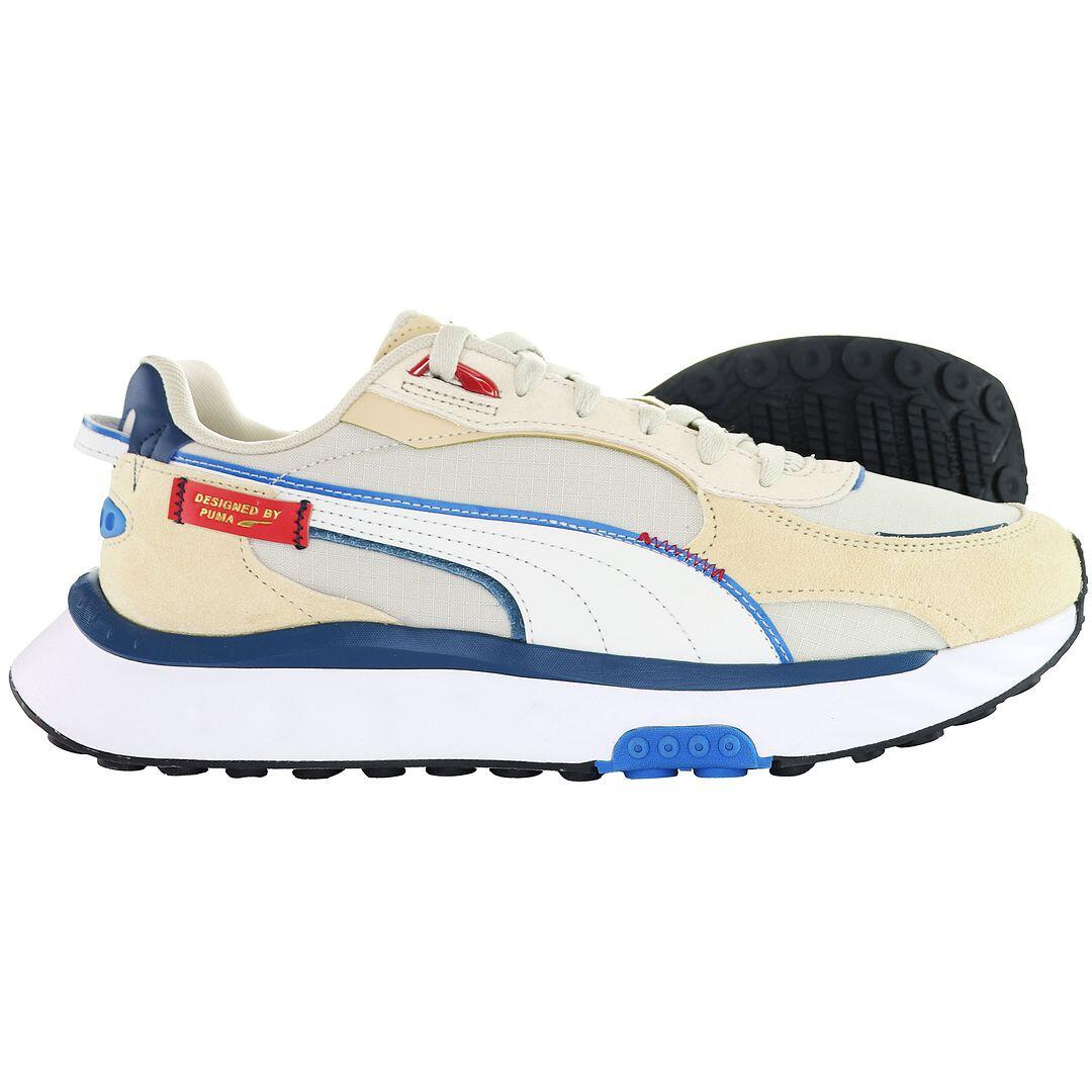 Puma Wild Rider Displaced Mens Beige Trainers PUMA | Decathlon
