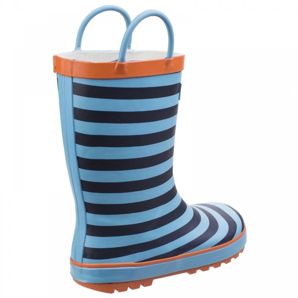 Cotswold Captain | Blue | Kids Stripy Wellies COL: Blue, SIZE: UK 11 K ...