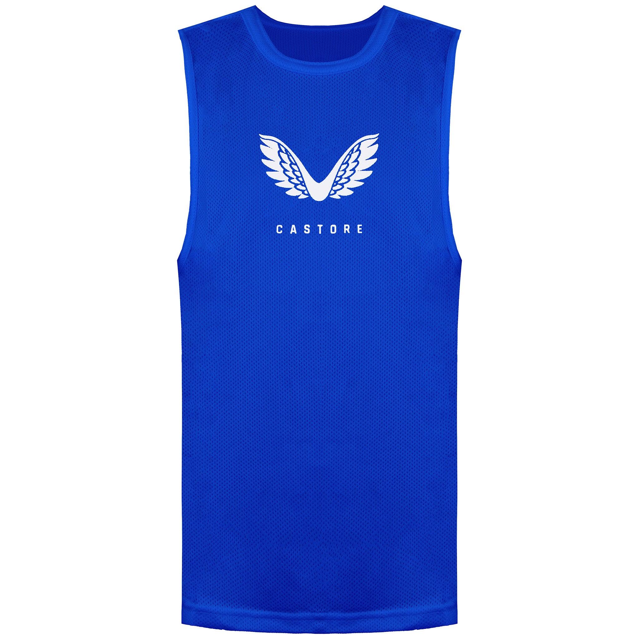 Castore Logo Kids Blue Training Vest | Decathlon