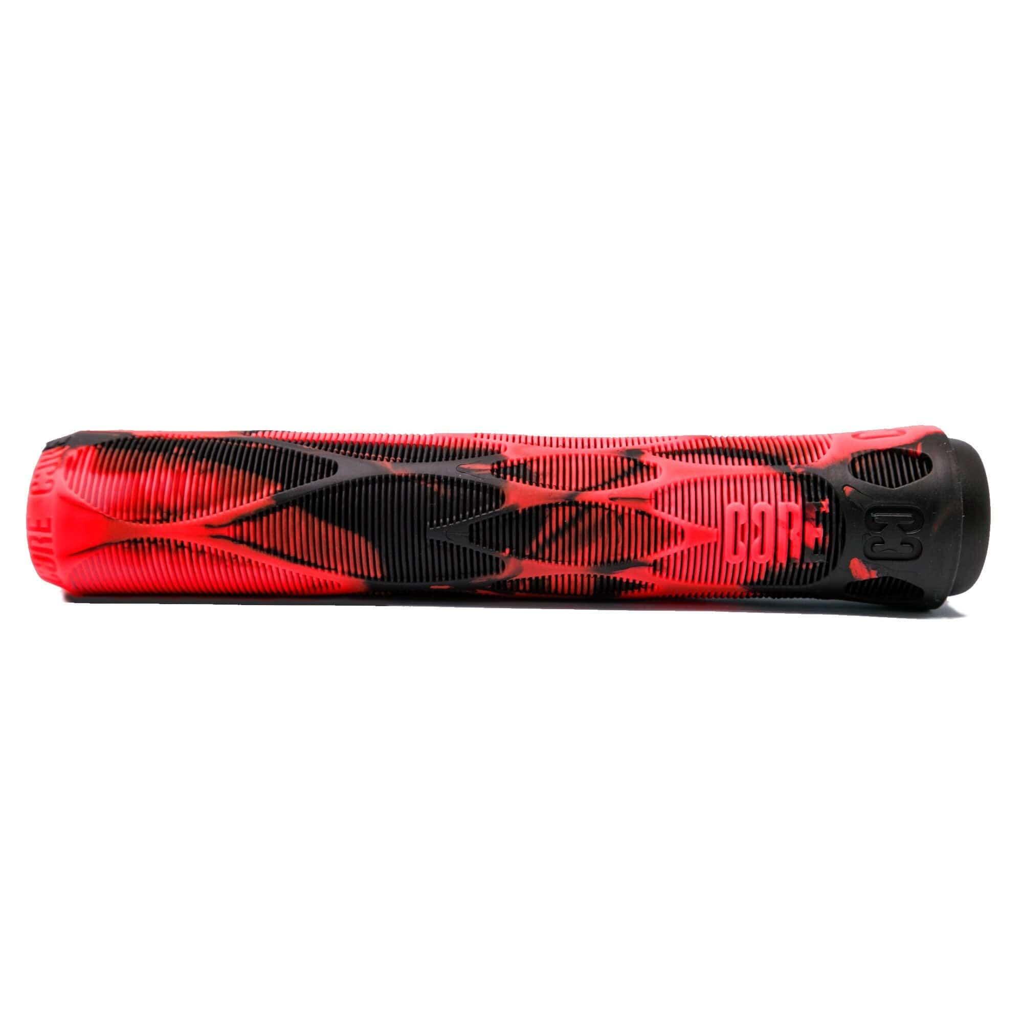 Core Pro Handlebar Grips Soft 170mm Lava Red Black Core Decathlon