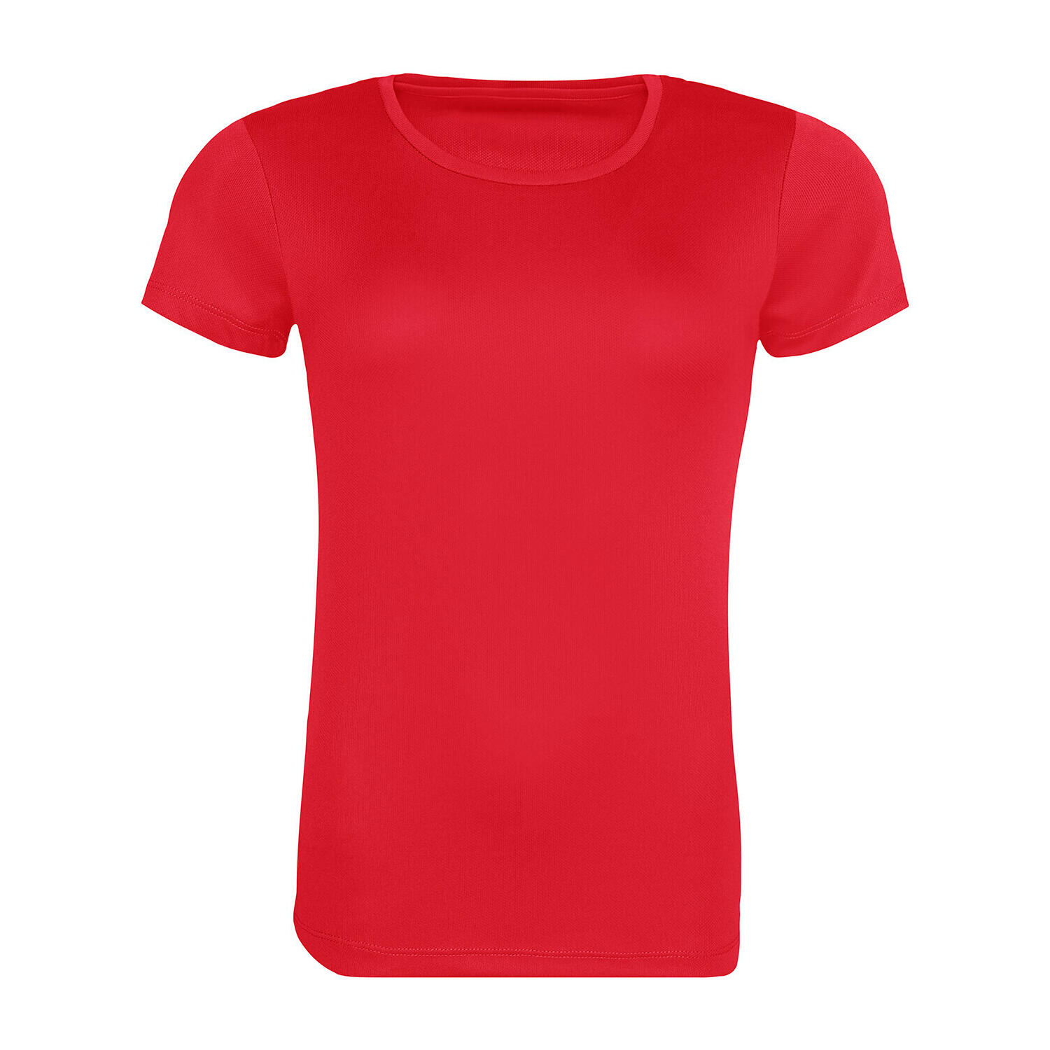 Womens/Ladies Cool Recycled TShirt (Fire Red) AWDIS | Decathlon