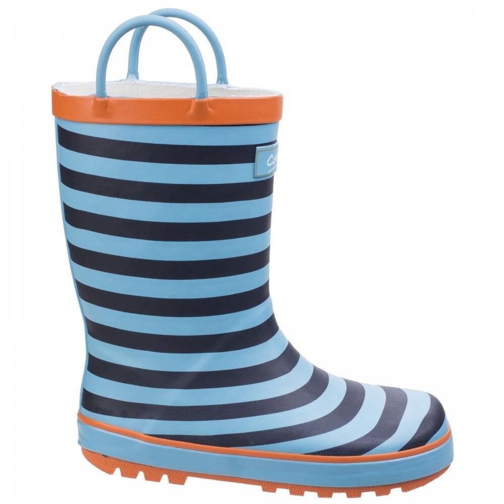 Cotswold Captain | Blue | Kids Stripy Wellies COL: Blue, SIZE: UK 11 K ...