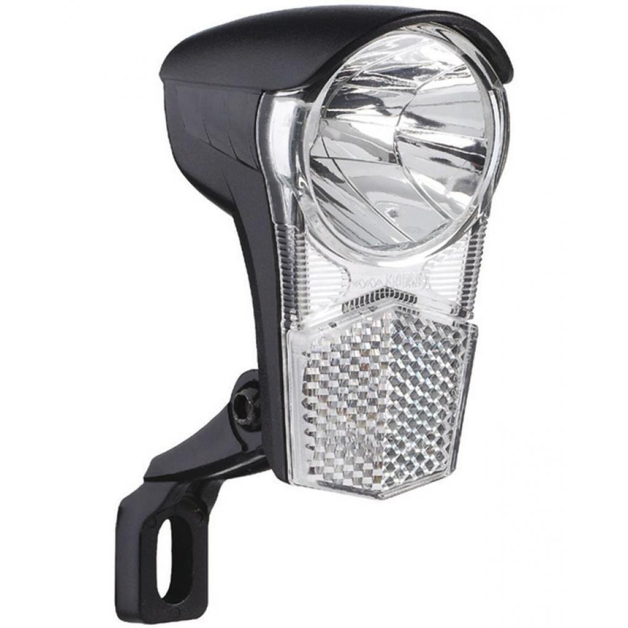 Éclairage vélo avant avec support + interrupteur 15 Lux Buchel Uni Led ...