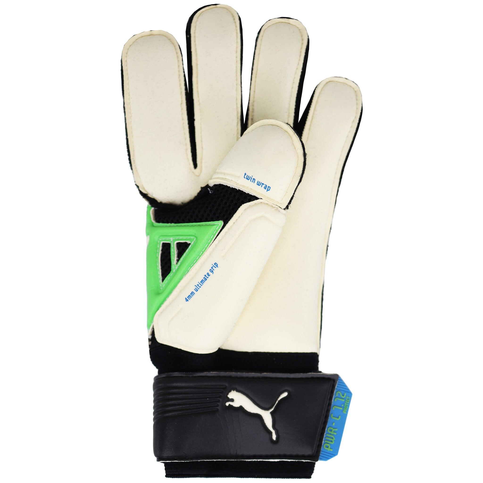 Puma Power Cat 1.12 Mens White/Green Goalkeeper Gloves PUMA | Decathlon