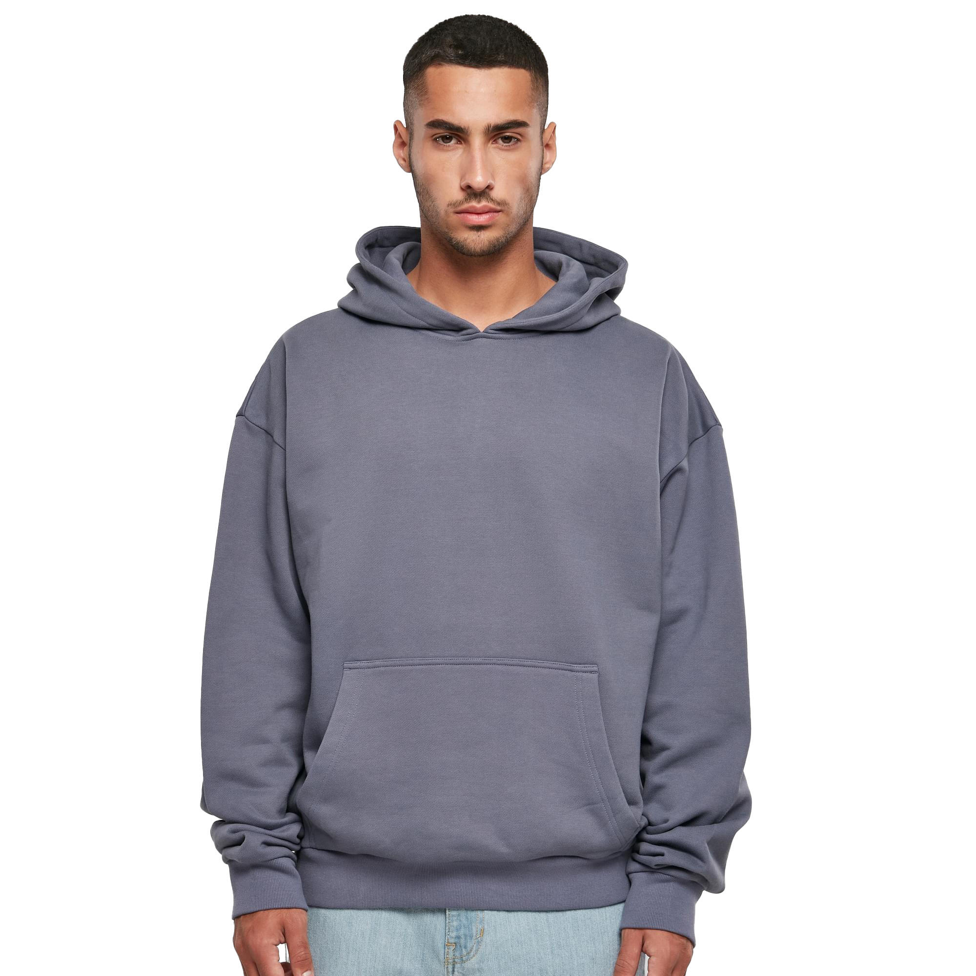 Mens Ultra Heavyweight Hoodie (Vintage Blue) BUILD YOUR BRAND | Decathlon