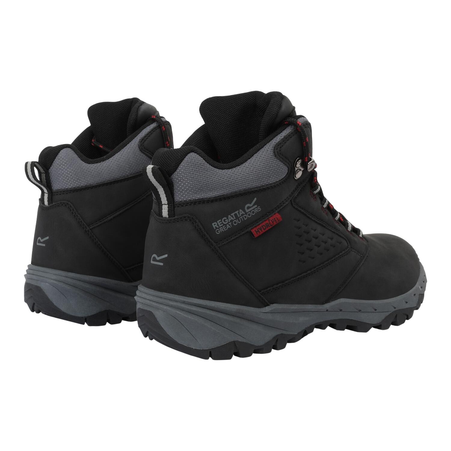 Mens Amble Walking Boots (Black/Rio Red) REGATTA | Decathlon