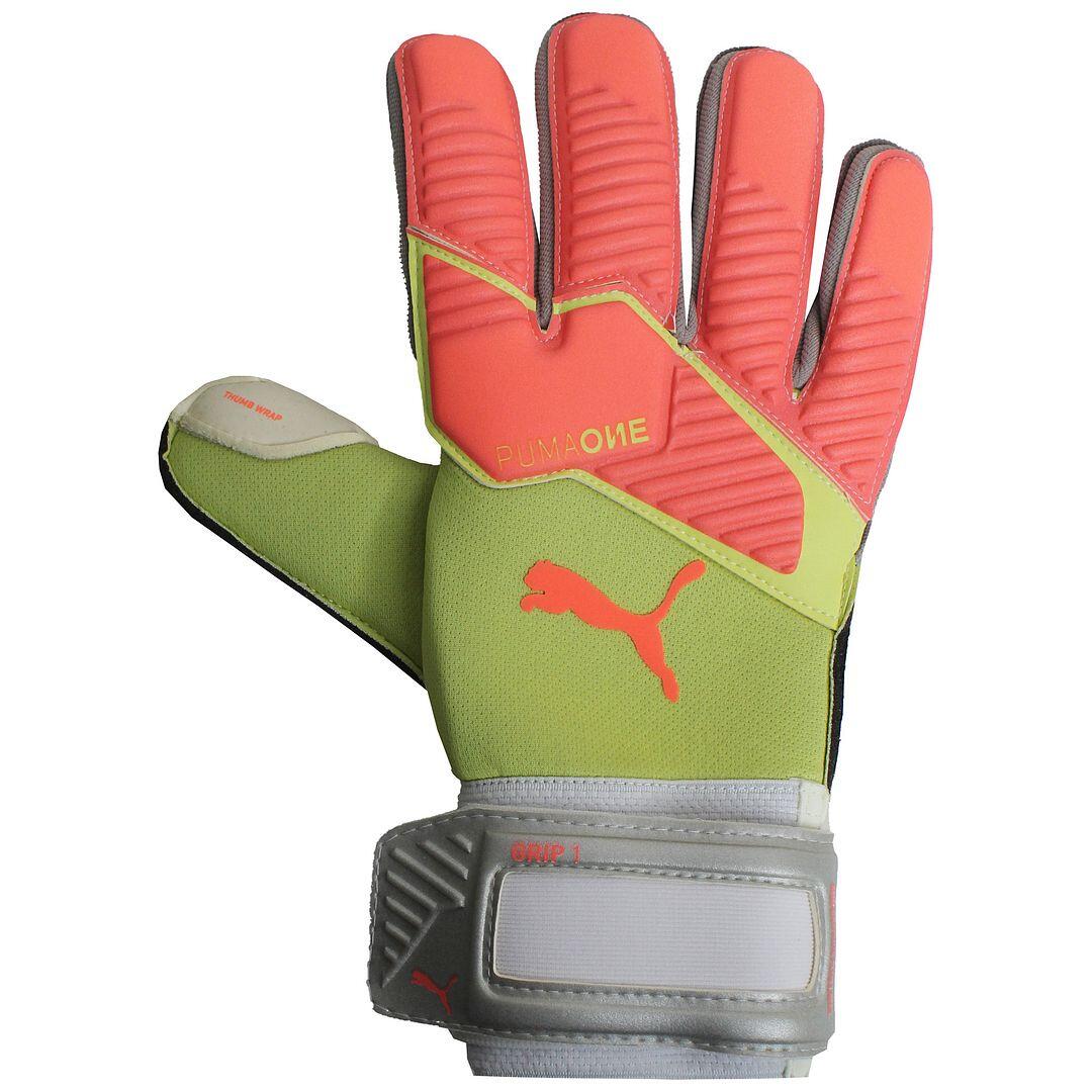 Puma One Grip 1 RC Peach/Yellow Mens Goalkeeper Gloves PUMA | Decathlon