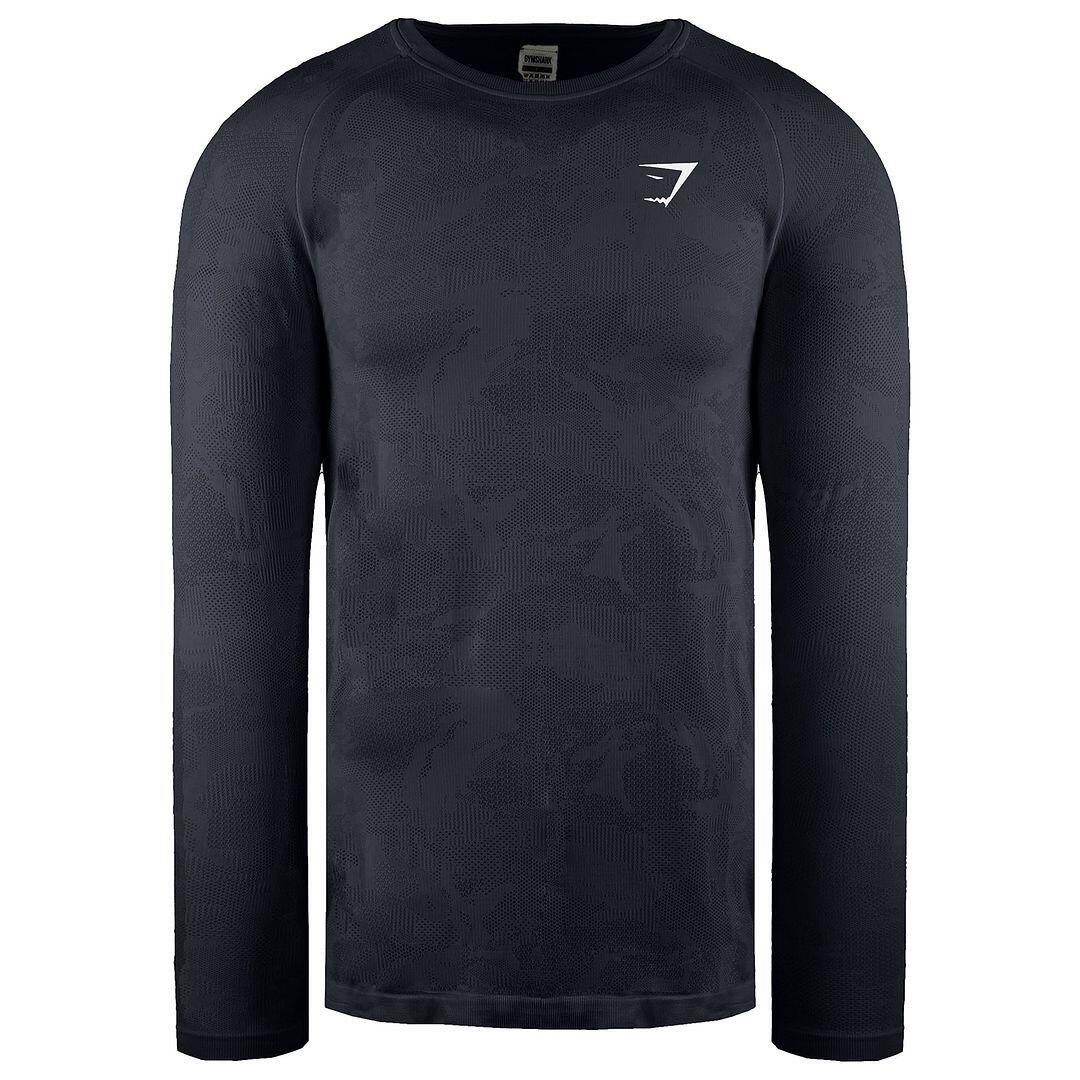 Gymshark Geo Mens Black Seamless Top | Decathlon