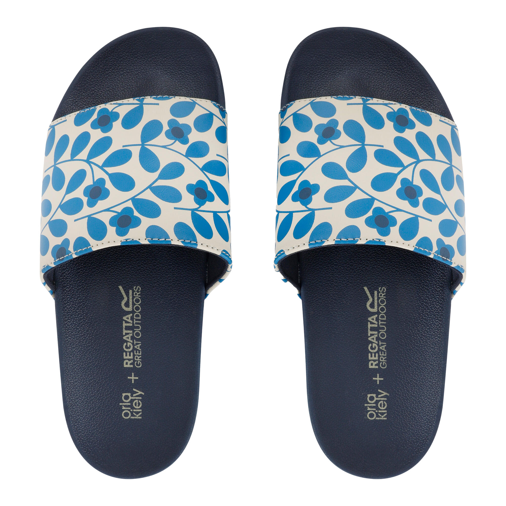Dames Orla Kiely Jasmine Bloem Sliders (Blauw) REGATTA | Decathlon