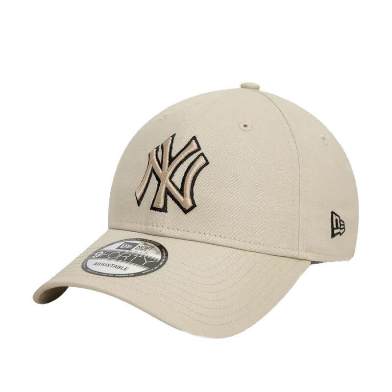 Bonnet New Era Modèle Team Outline 9forty Neyy Couleur Beige NEW ERA ...