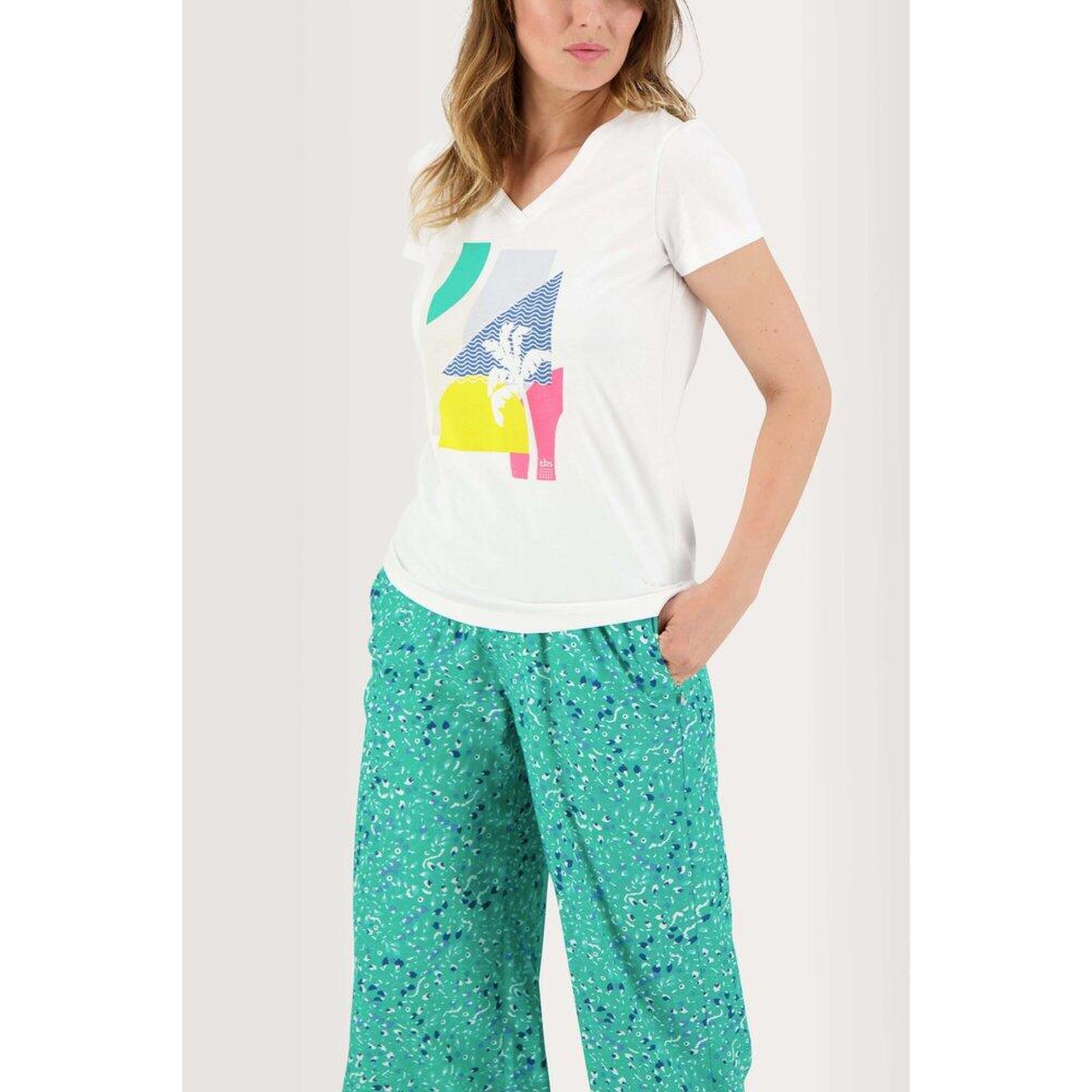 1973 FAUSTTEE - T-shirt femme col V manches courtes Arctique TBS ...