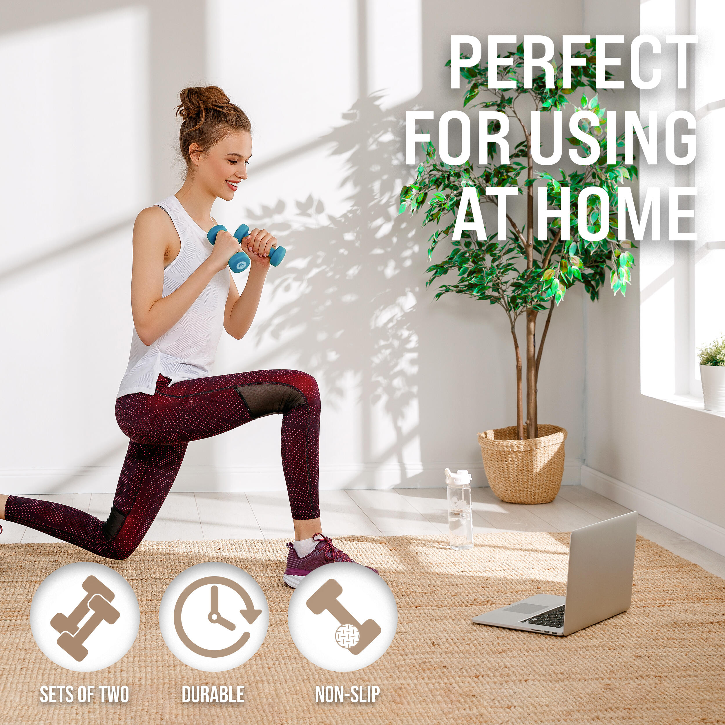 Apollo Manubri corti – Set da 2 manubri in neoprene per allenamento, 2 ...