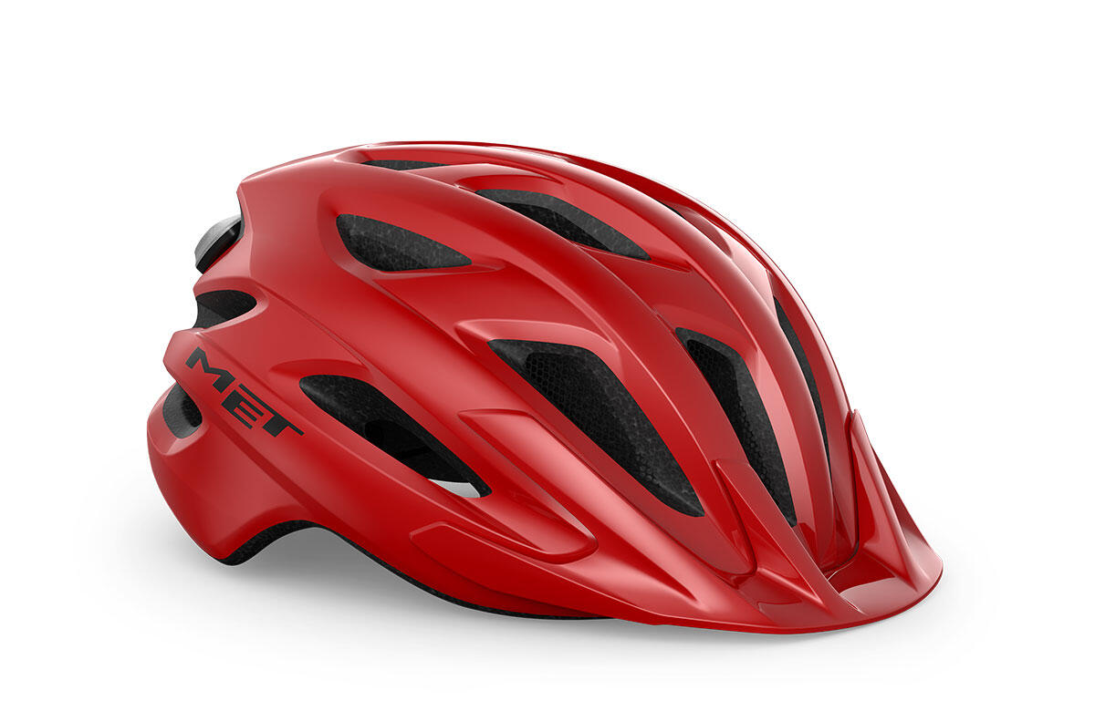 MET Crossover All round Bike Helmet - Red MET | Decathlon