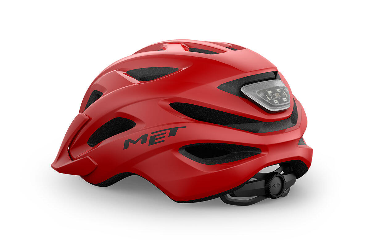 MET Crossover All round Bike Helmet - Red MET | Decathlon