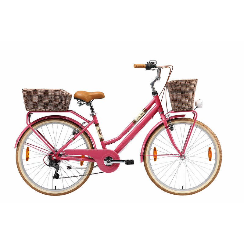 BIKESTAR Bikestar, retro damesfiets, 26 inch, 7 sp derailleur, paars ...
