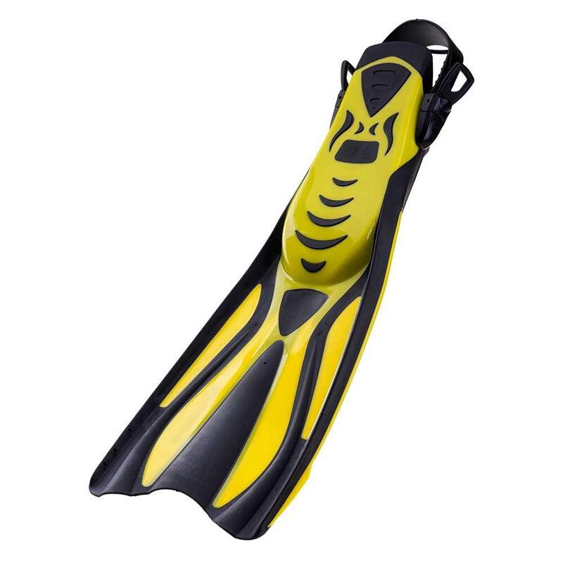 Palmes De Plongée MERMAD Adulte (Jaune / Noir) AQUAWAVE | Decathlon