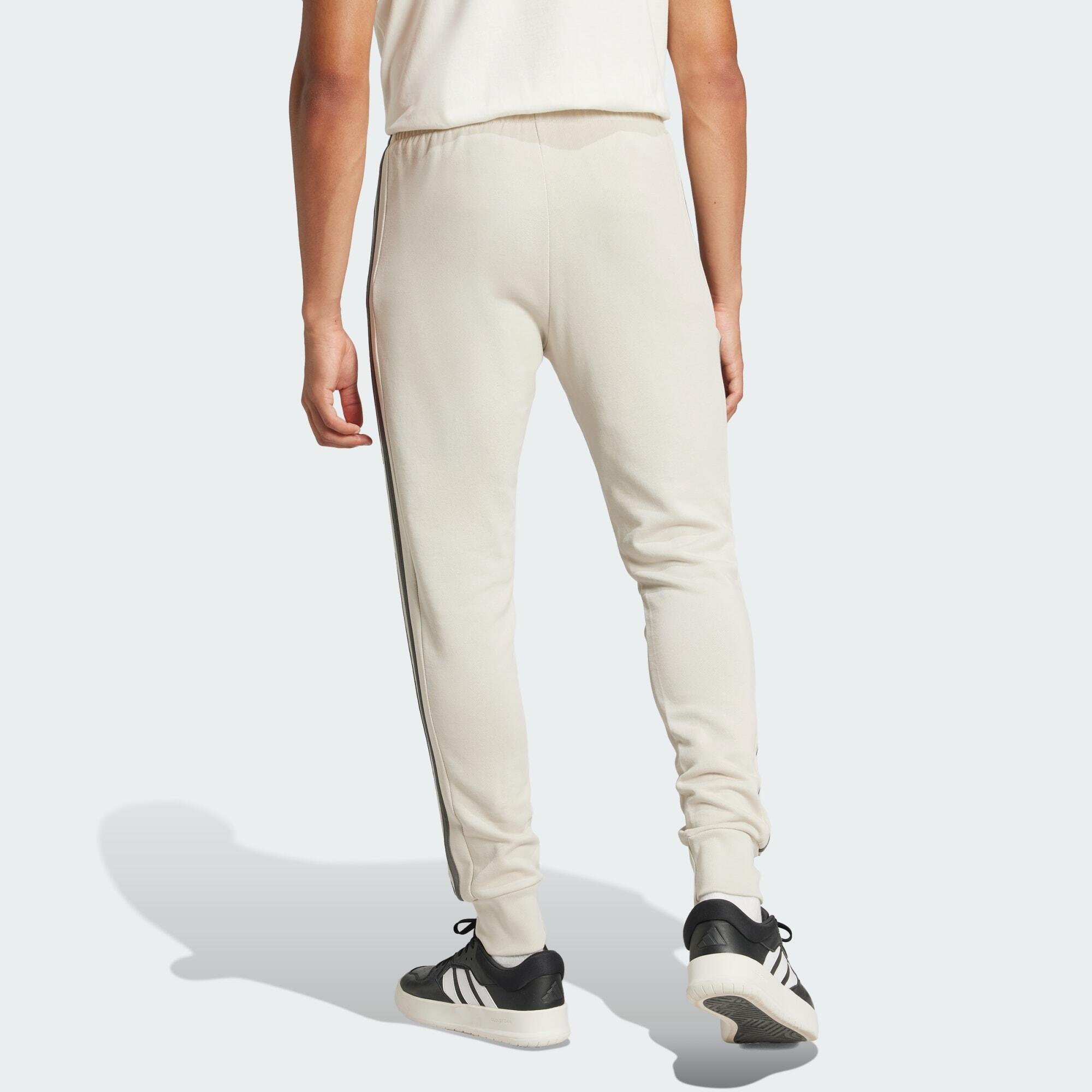 Essentials French Terry Tapered Cuff 3 Streifen Hose Adidas Decathlon