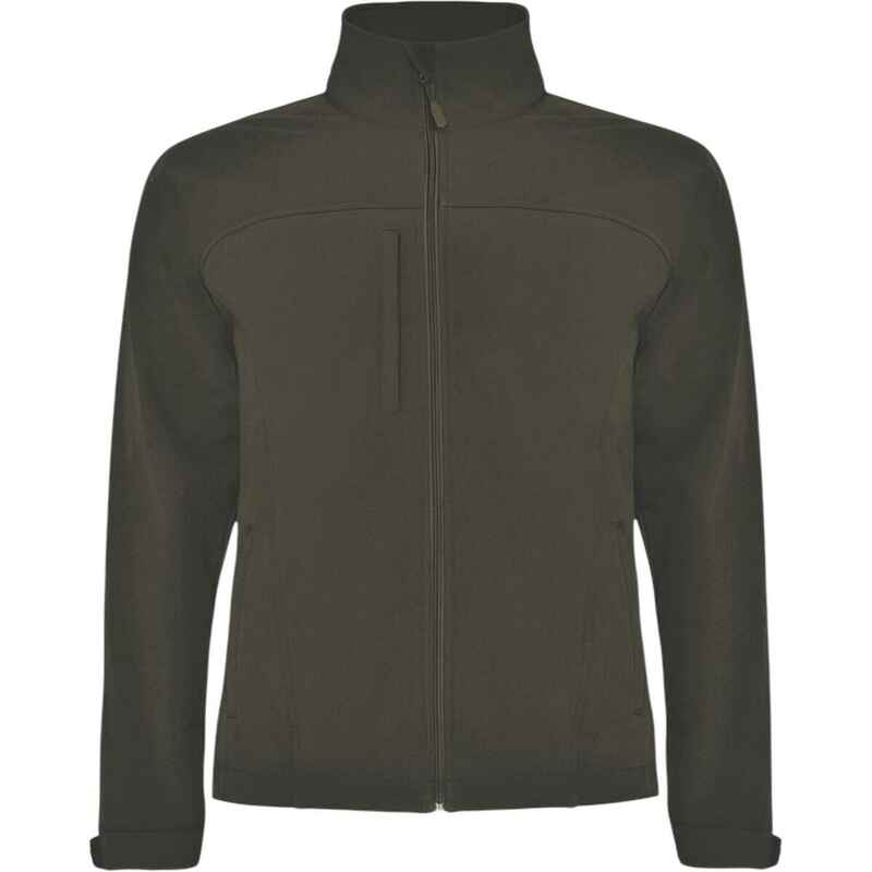 Mens Rudolph Soft Shell Jacket (Dark Green Brown) - Decathlon