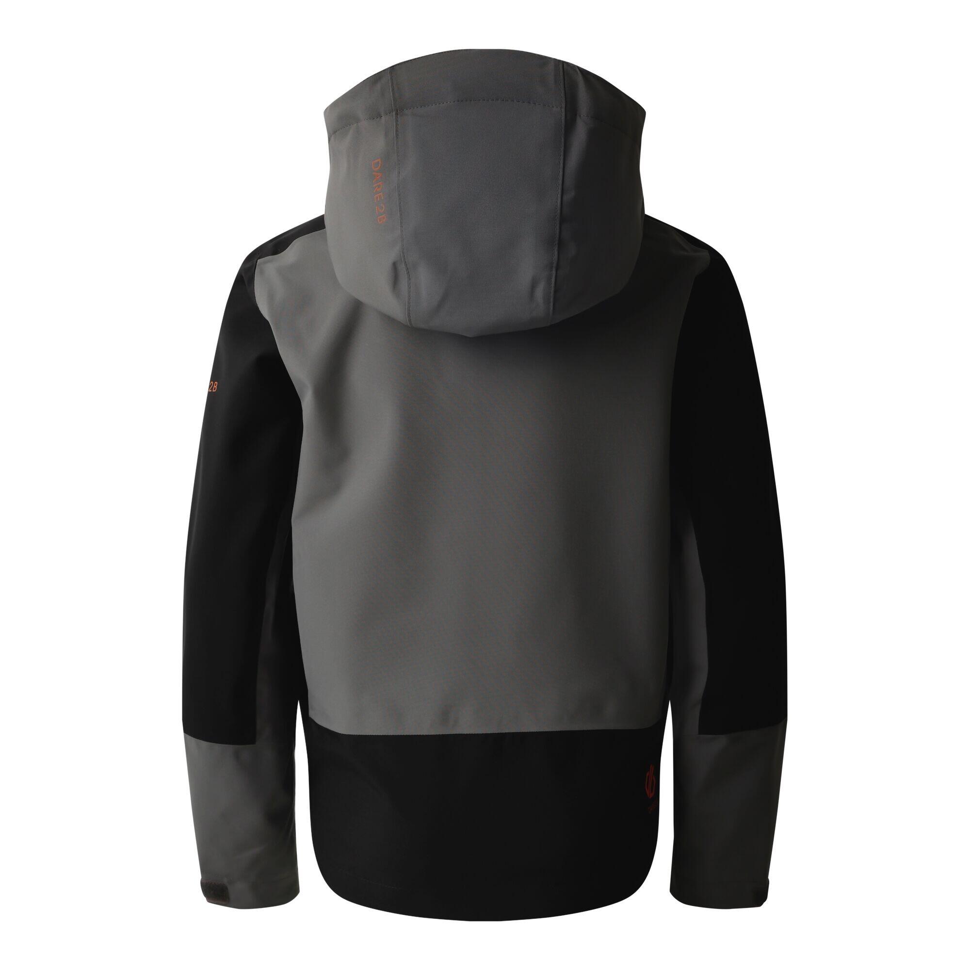 Childrens/Kids Explore II Waterproof Jacket (Black/Granite Grey ...