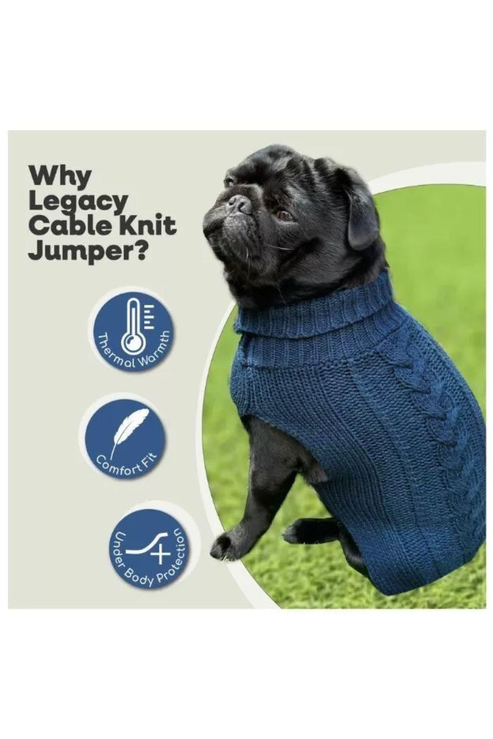 HugglePets Legacy Cable Knit Dog Jumper | Decathlon