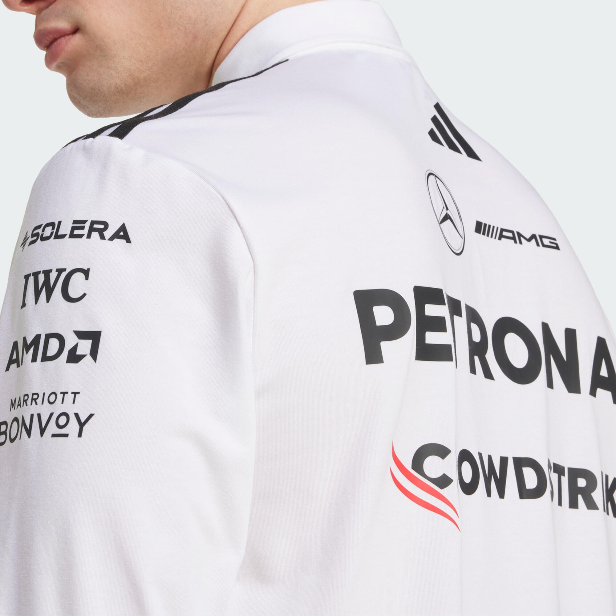 MERCEDES - AMG PETRONAS FORMULA ONE TEAM POLO LONG SLEEVE ADIDAS ...
