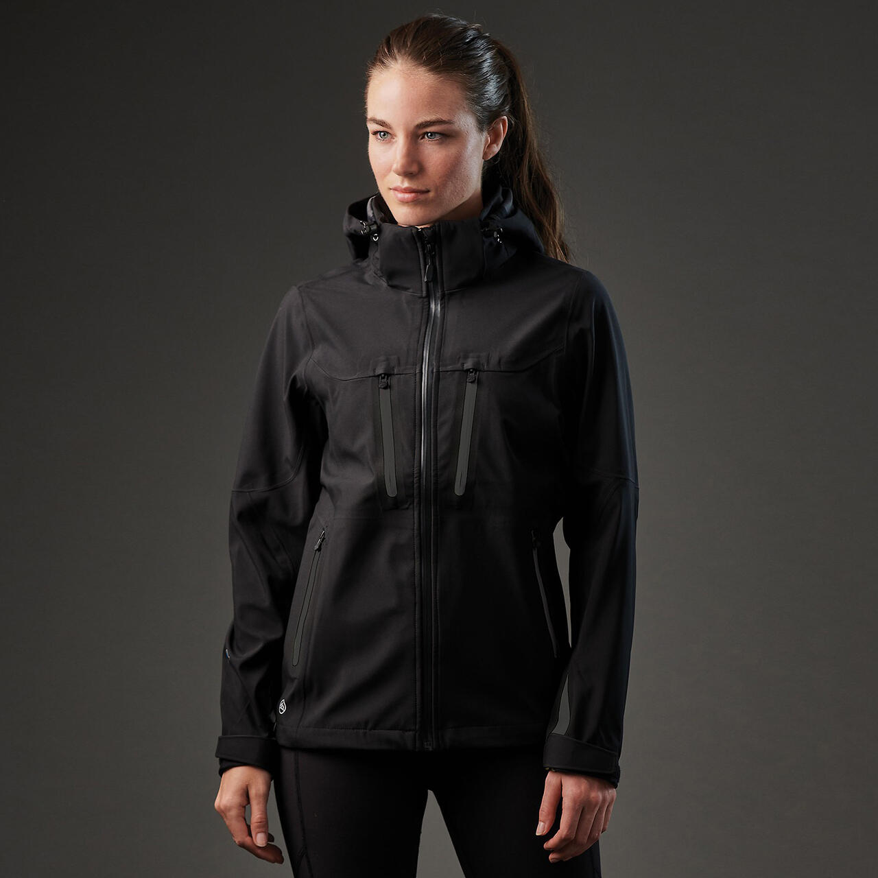 Mens Patrol Technical Softshell Jacket (Black/ Carbon) STORMTECH ...