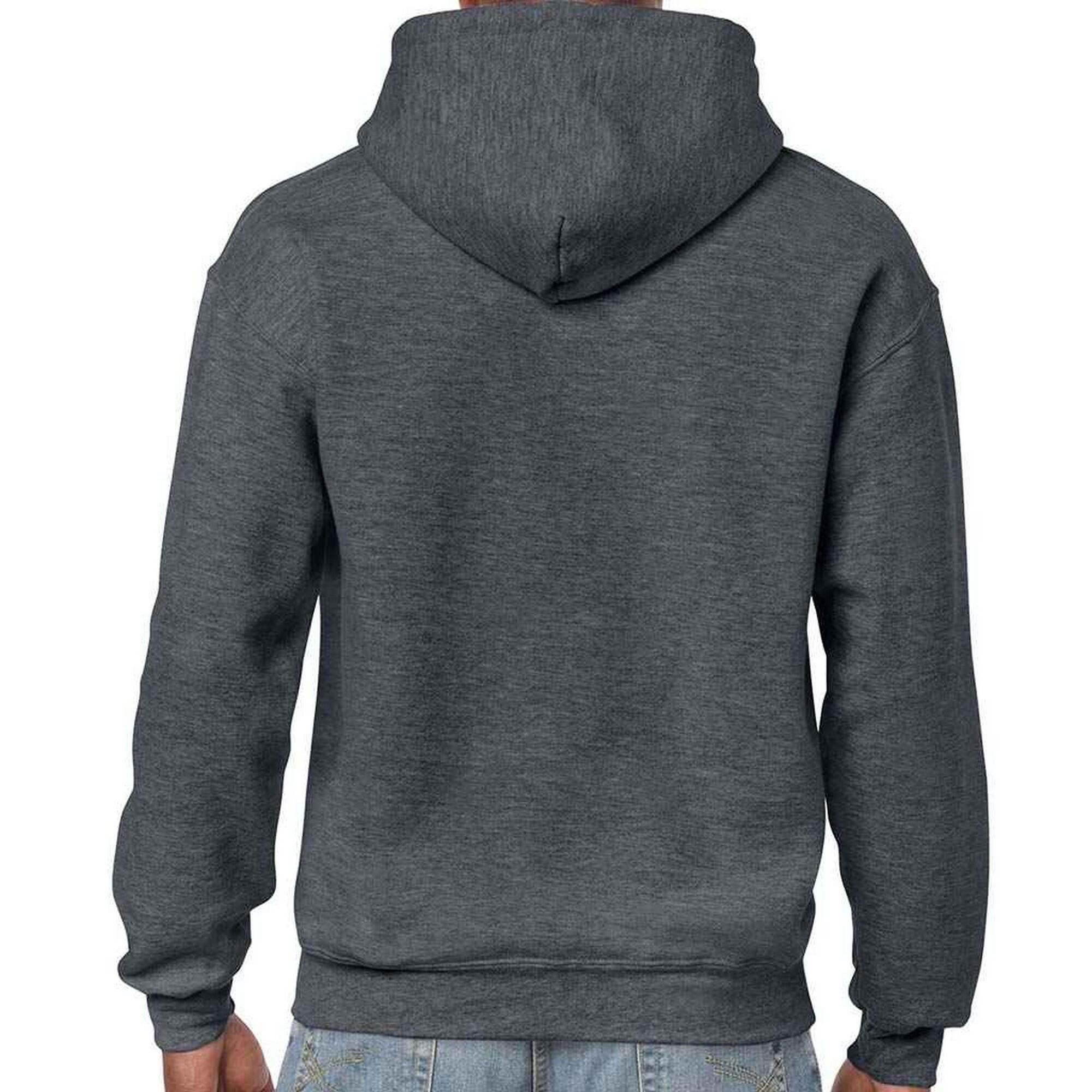 Unisex Adult Heavy Blend Hoodie (Dark Heather) GILDAN | Decathlon
