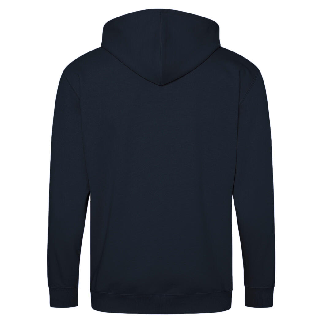 Plain Mens Hooded Full Zip Hoodie / Zoodie (Oxford Navy) AWDIS | Decathlon