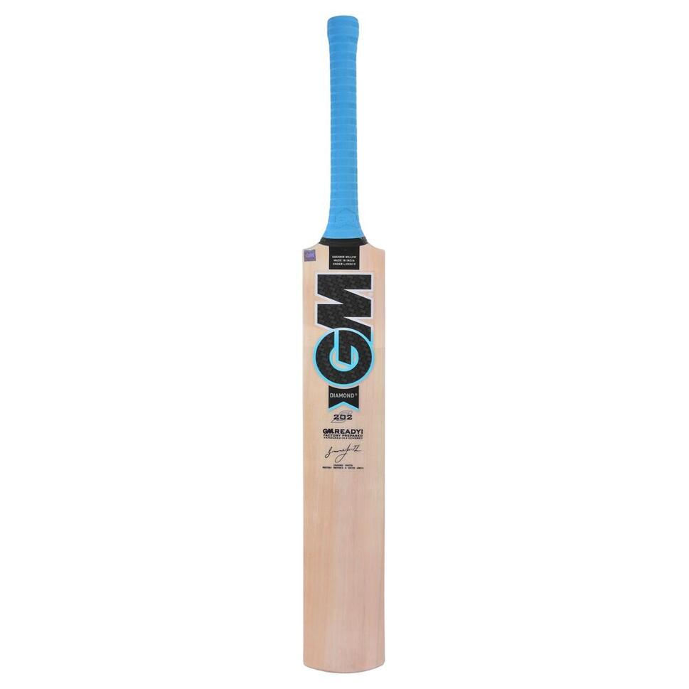 Diamond 202 Kashmir Willow Cricket Bat (Cool/Blue/White) | Decathlon