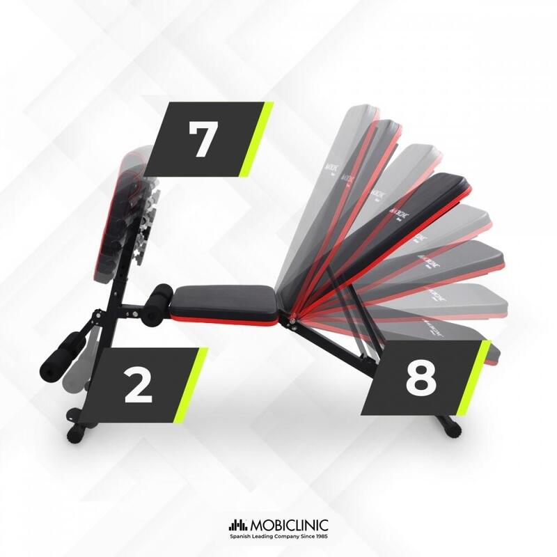 Banc de musculation Avec pupitre à biceps Pliable Réglable Max. 120kg ...