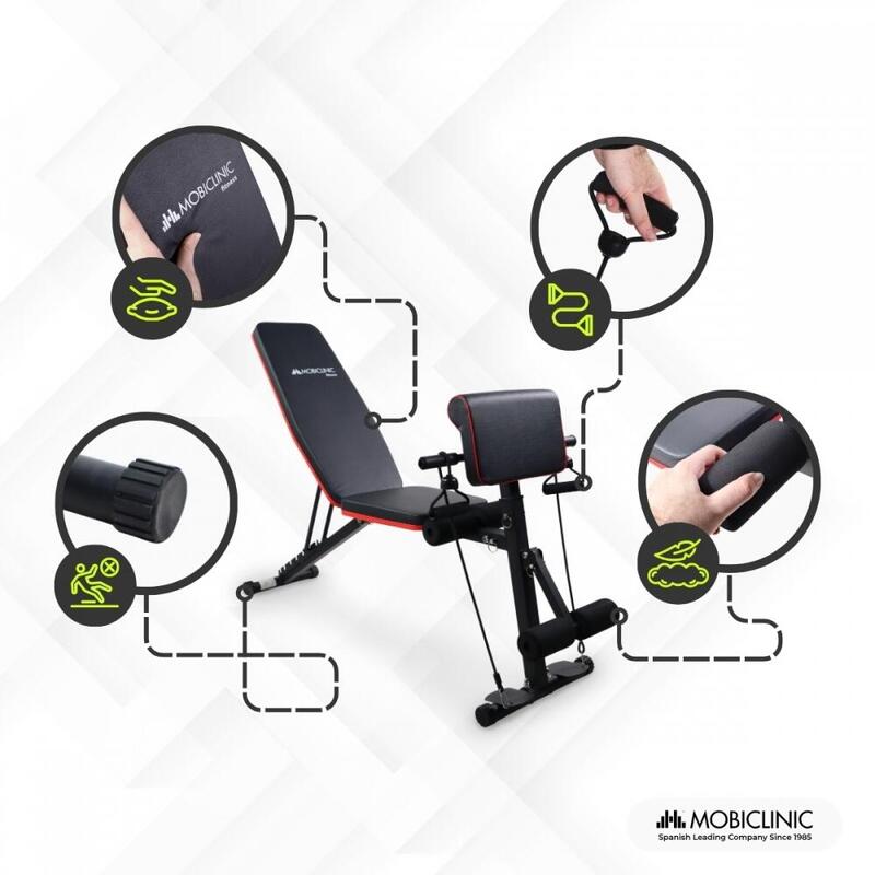 Banc de musculation Avec pupitre à biceps Pliable Réglable Max. 120kg ...