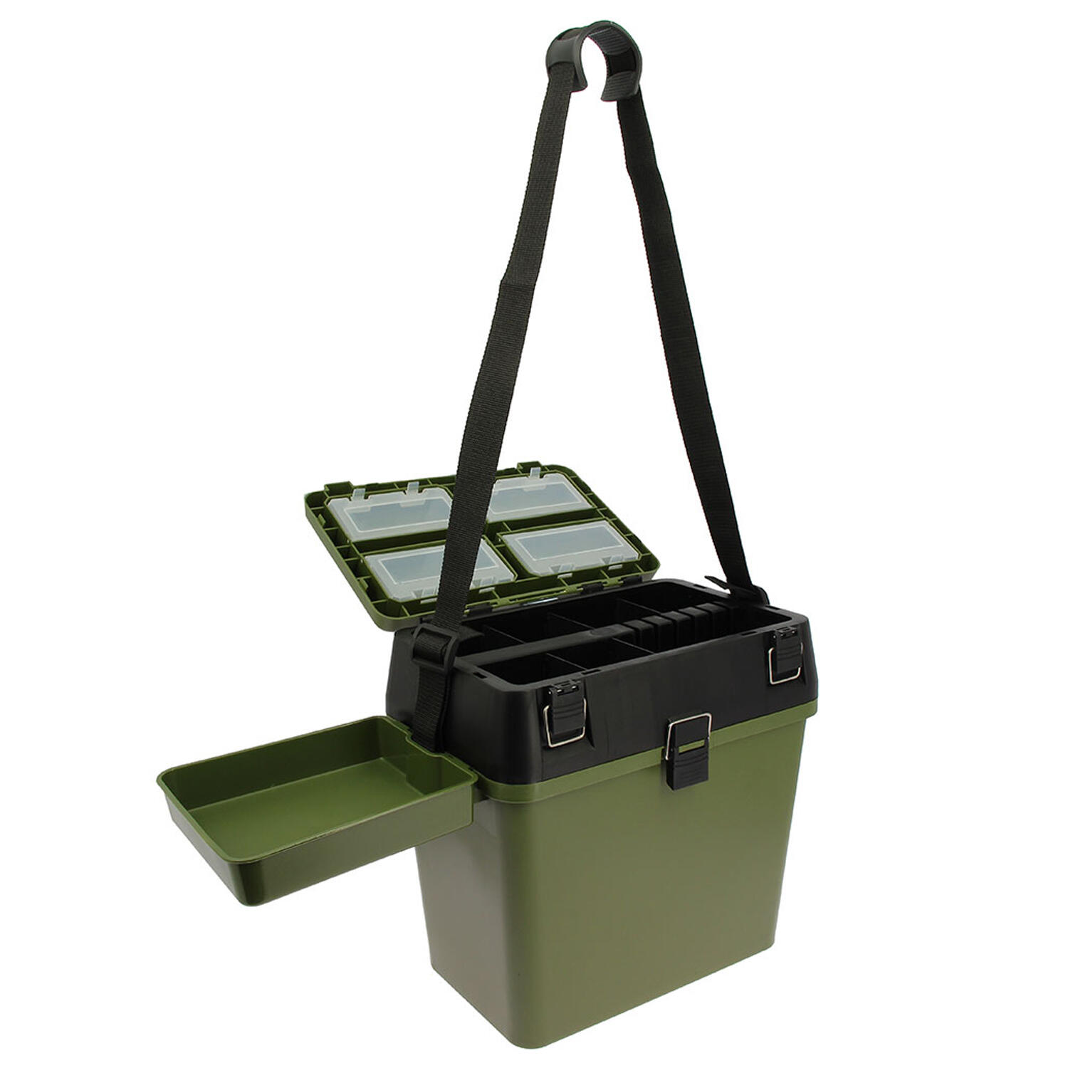 Session Fishing Seat Box (Green/Black) | Decathlon