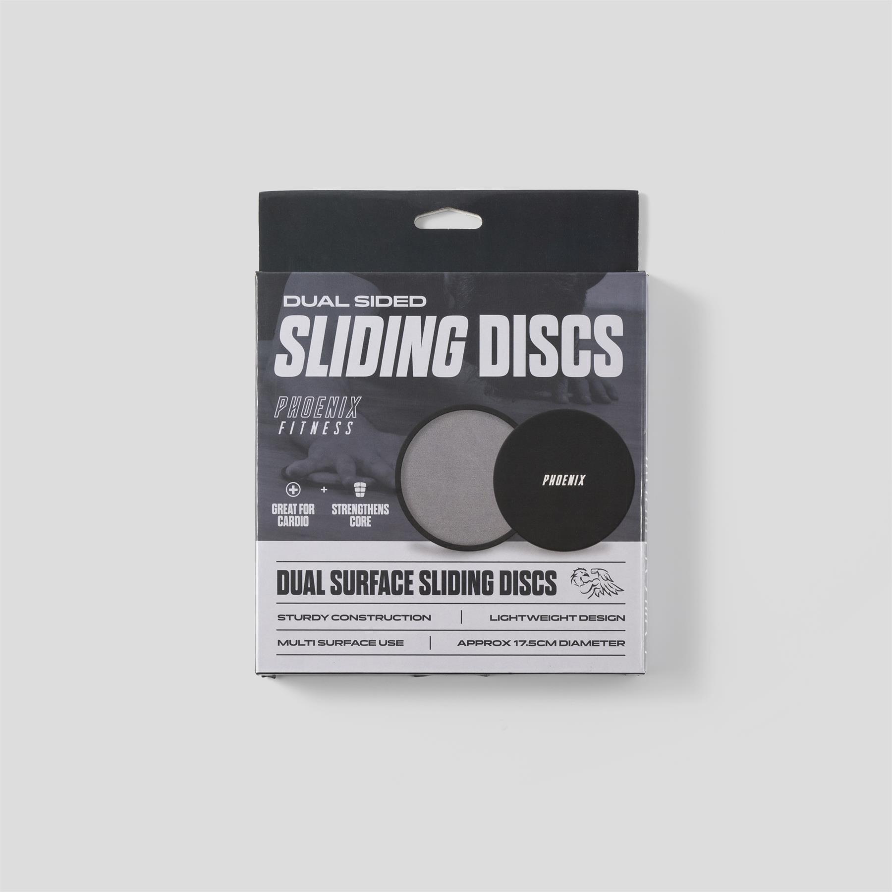 Phoenix Fitness Dual-Sided Gliding Discs - Black PHOENIX FITNESS ...