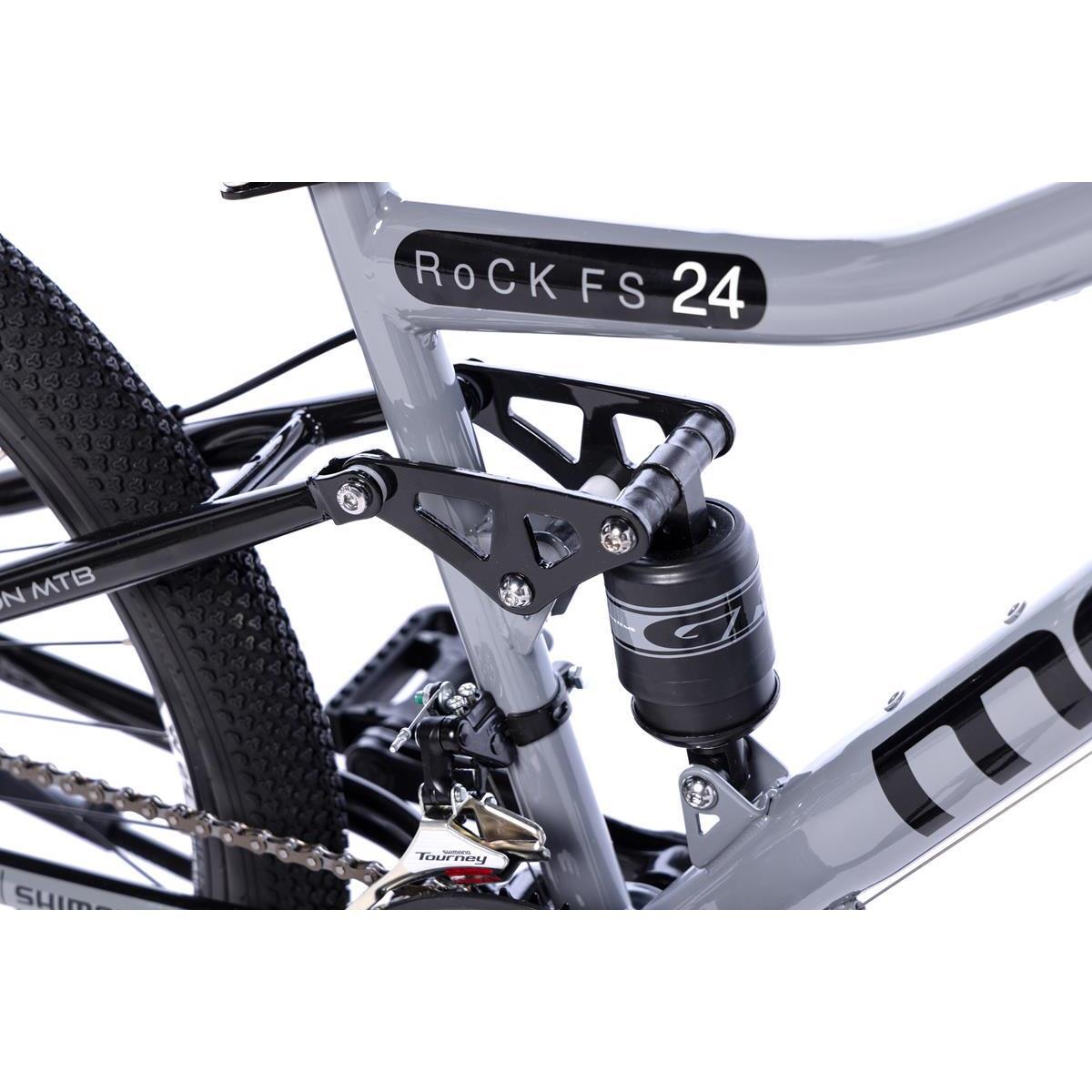 Bicicleta Junior ROCK 24" FS Mountain Bike, 21 Velocidades Full SHIMANO | Decathlon