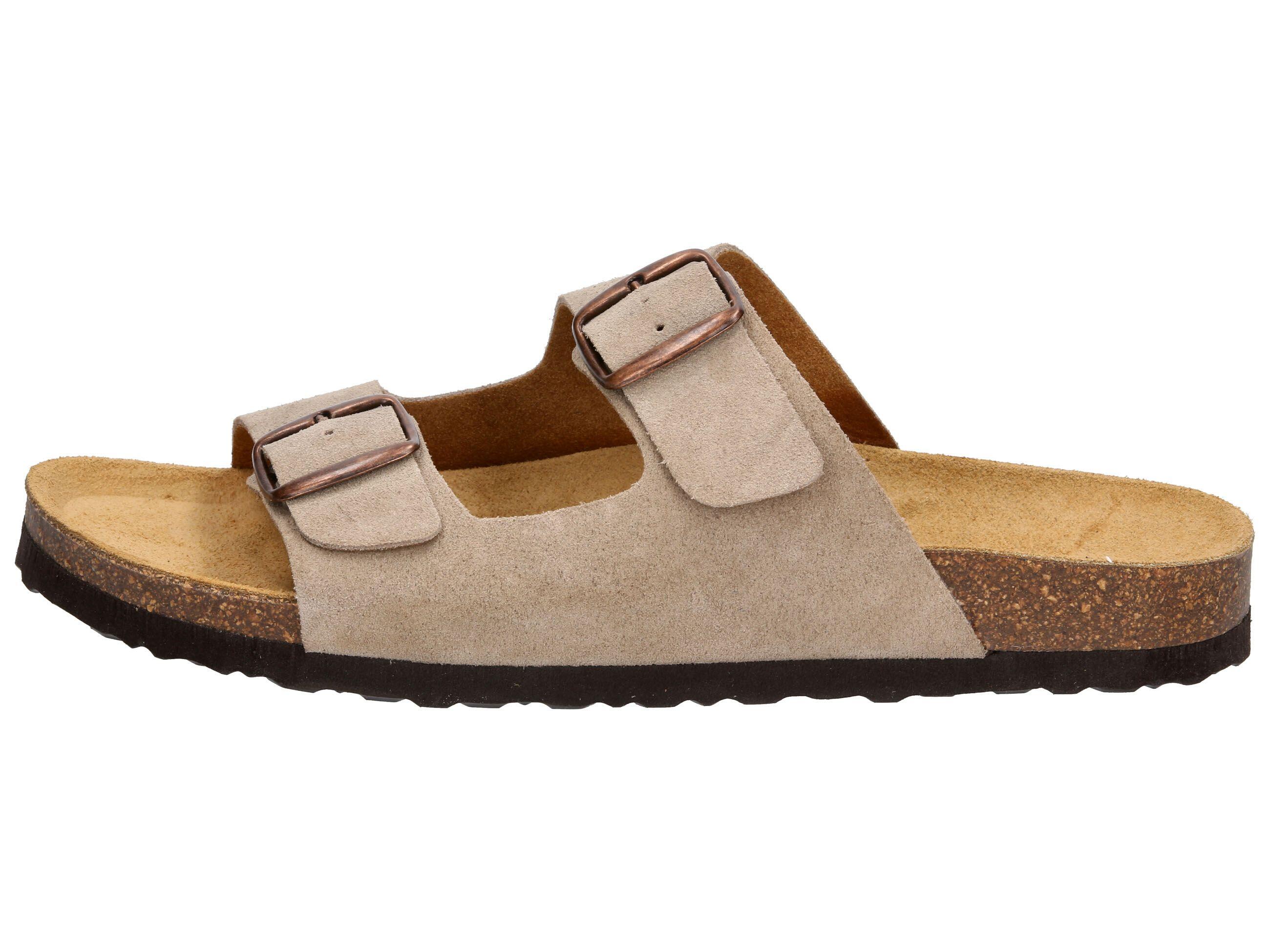 LICO Alvaro Leather Mule GREY with Adjustable Buckles, EVA Sole LICO ...