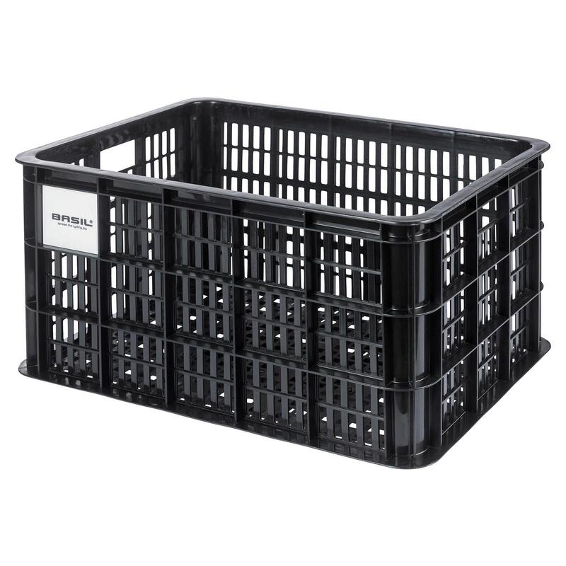 Caisse à vélo Basil l plastique recyclé mik 40 litres - noir BASIL ...