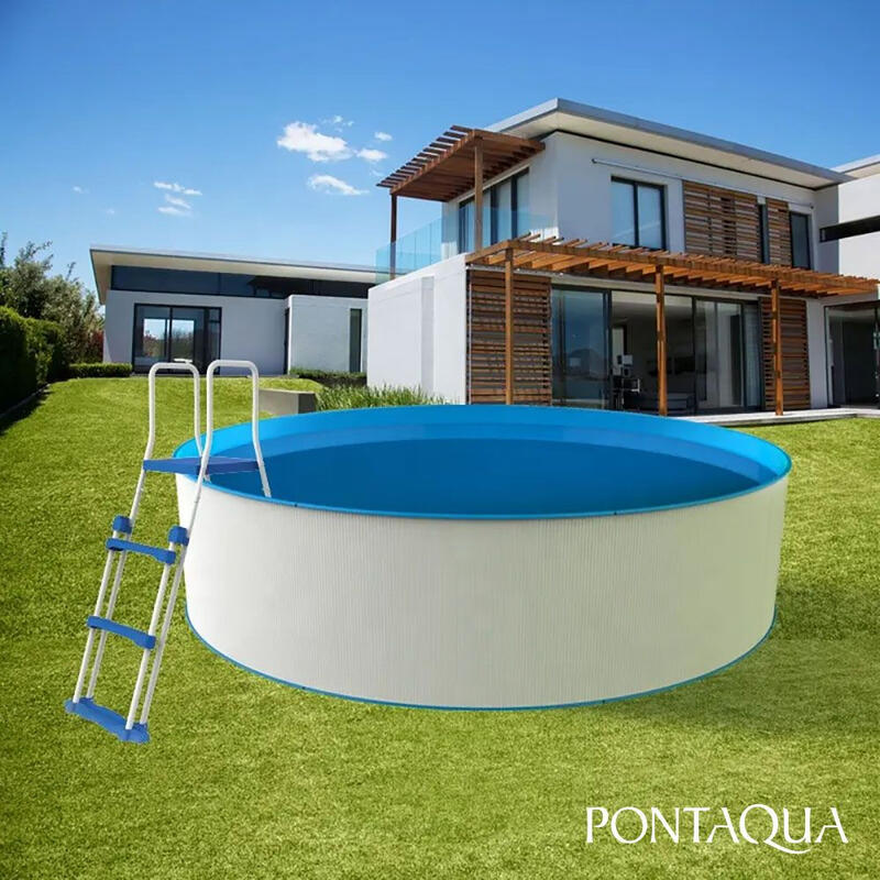 Pontaqua VELENCE merevfalú medence 4,6 m kör, fehér NO BRAND - Decathlon