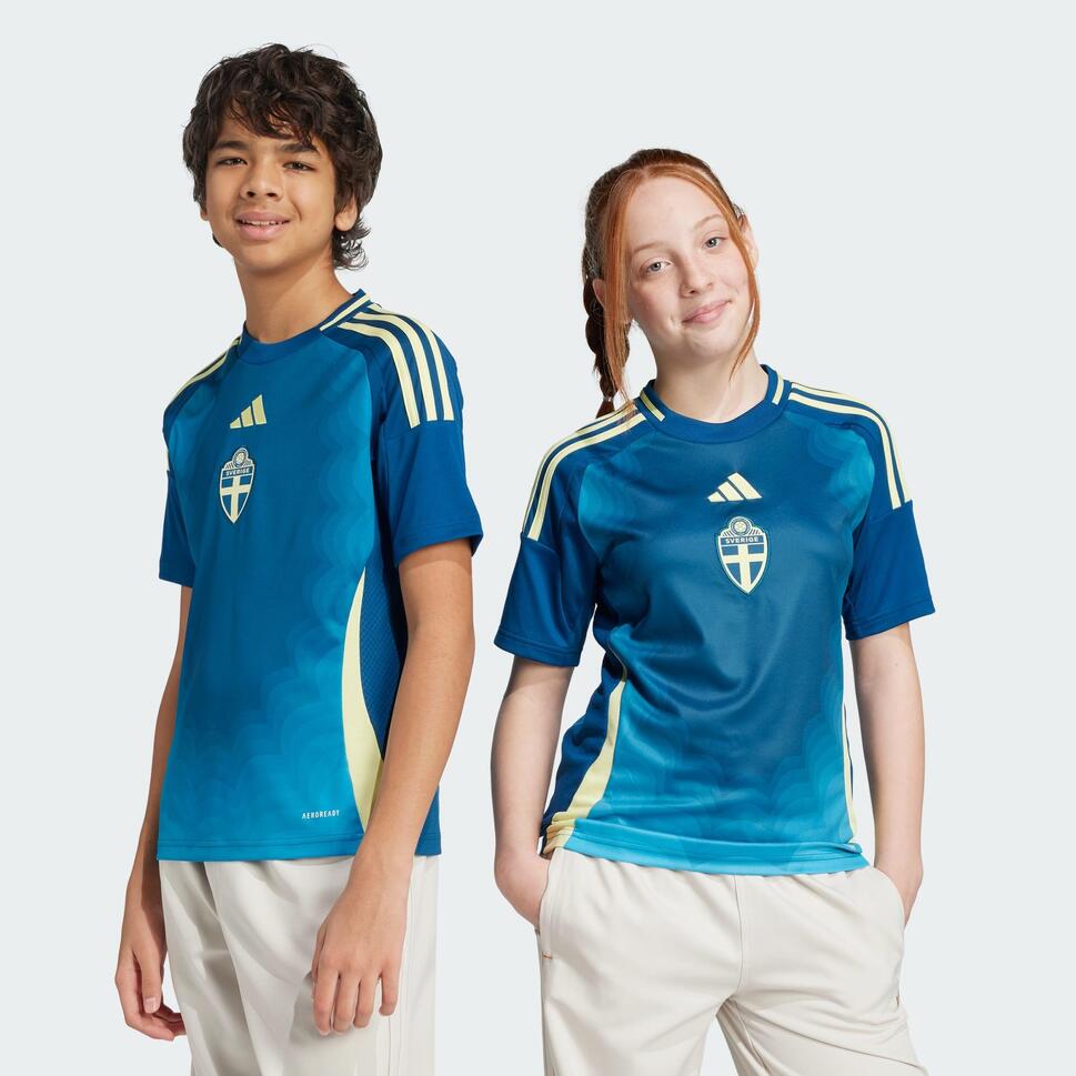 Sweden 25 (Women's Team) Away Jersey Kids ADIDAS | Decathlon