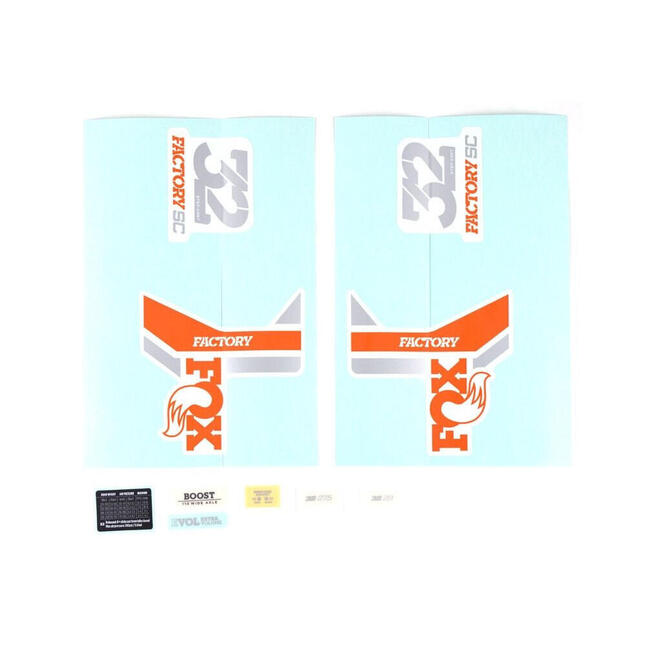 FOX FACTORY Stickers Fox Factory 2018, 32 SC, F-S | Decathlon