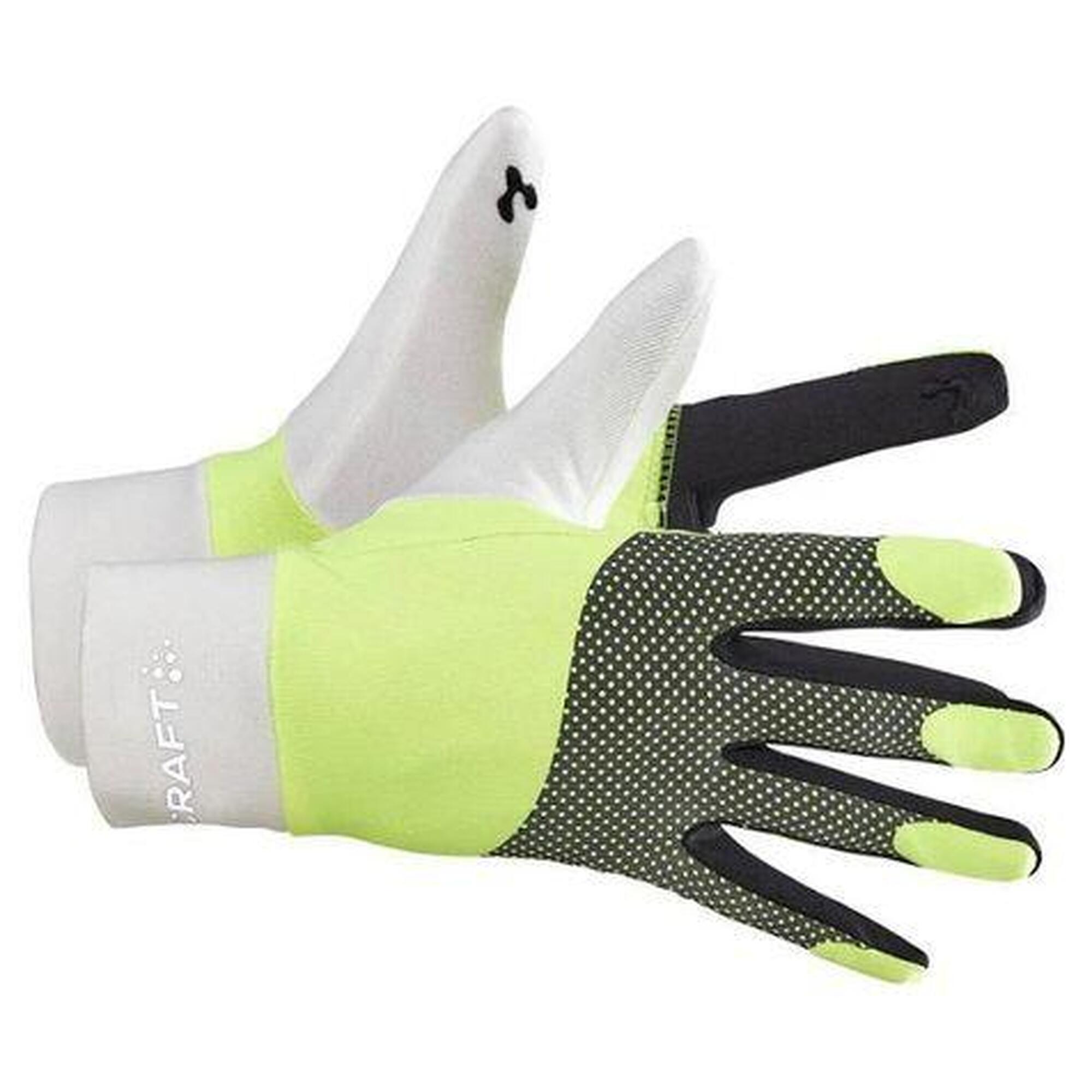 Gants de Sport Craft ADV Lumen Fleece Jaune Blanc 4M | Decathlon