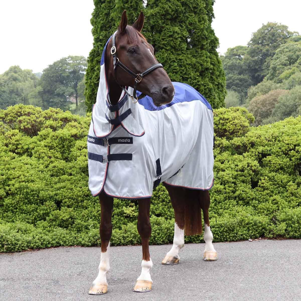 Horse fly rug, Vento Combo waterproof and breathable mesh MASTA | Decathlon