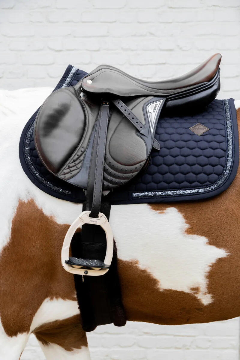 Saddle Pad glitter band jumping navy KENTUCKY HORSEWEAR | Decathlon
