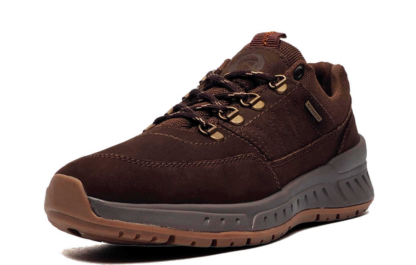 Cotswold Longford Waterproof Memory Foam Men's Shoes - Brown, Lace-Up ...
