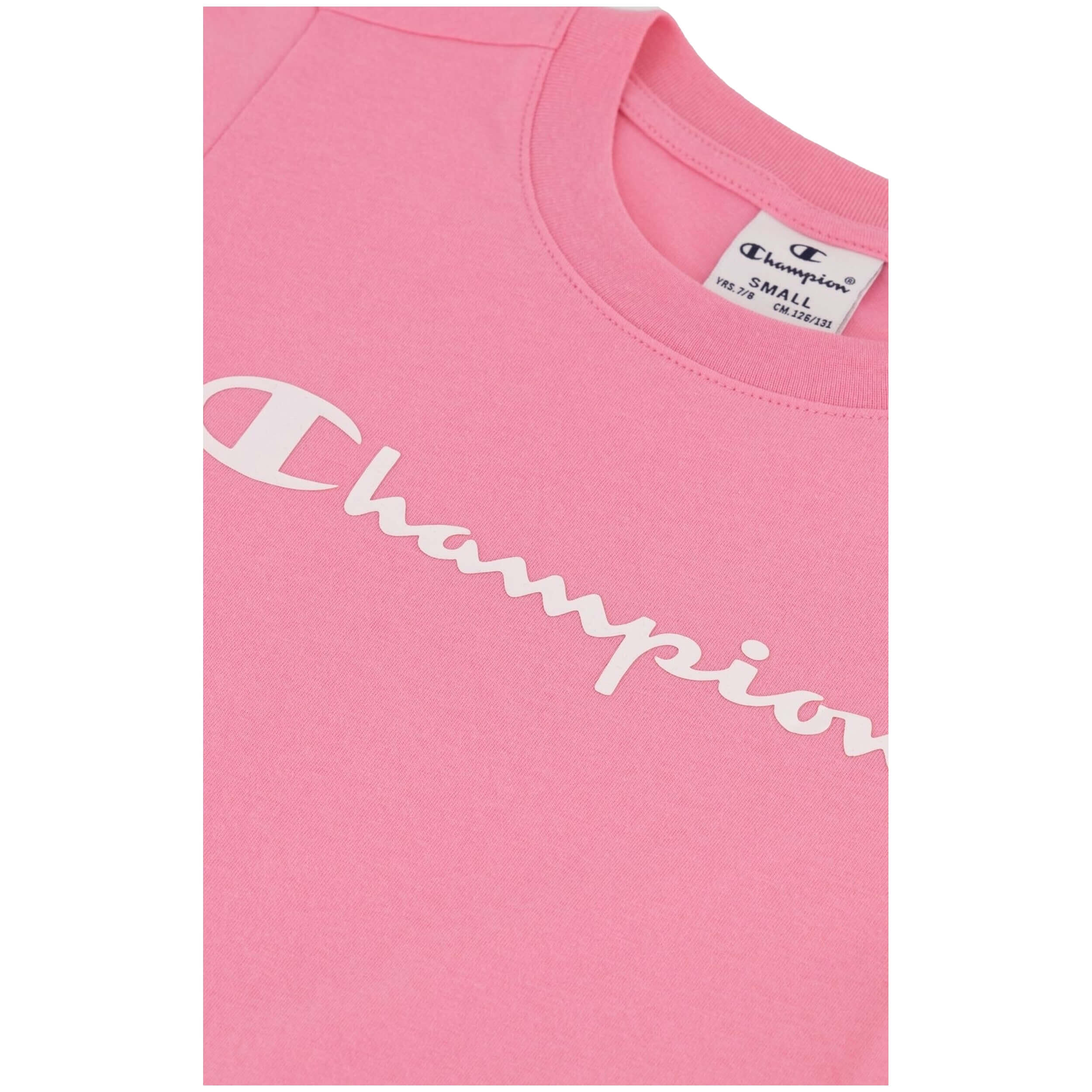 T-shirt met korte mouwen Champion Crewneck T-Shi voor meisjes CHAMPION | Decathlon