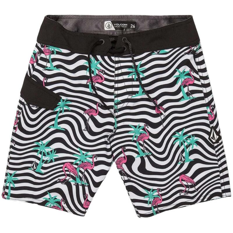 Maillot de bain Volcom Flamingbros Mod Trunks pour enfants VOLCOM ...