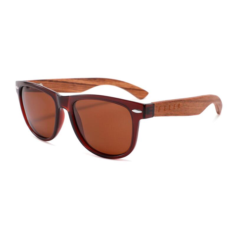Lunettes de Soleil Unisex en Bois Feler 1501-7, Taille 52 mm FELER ...