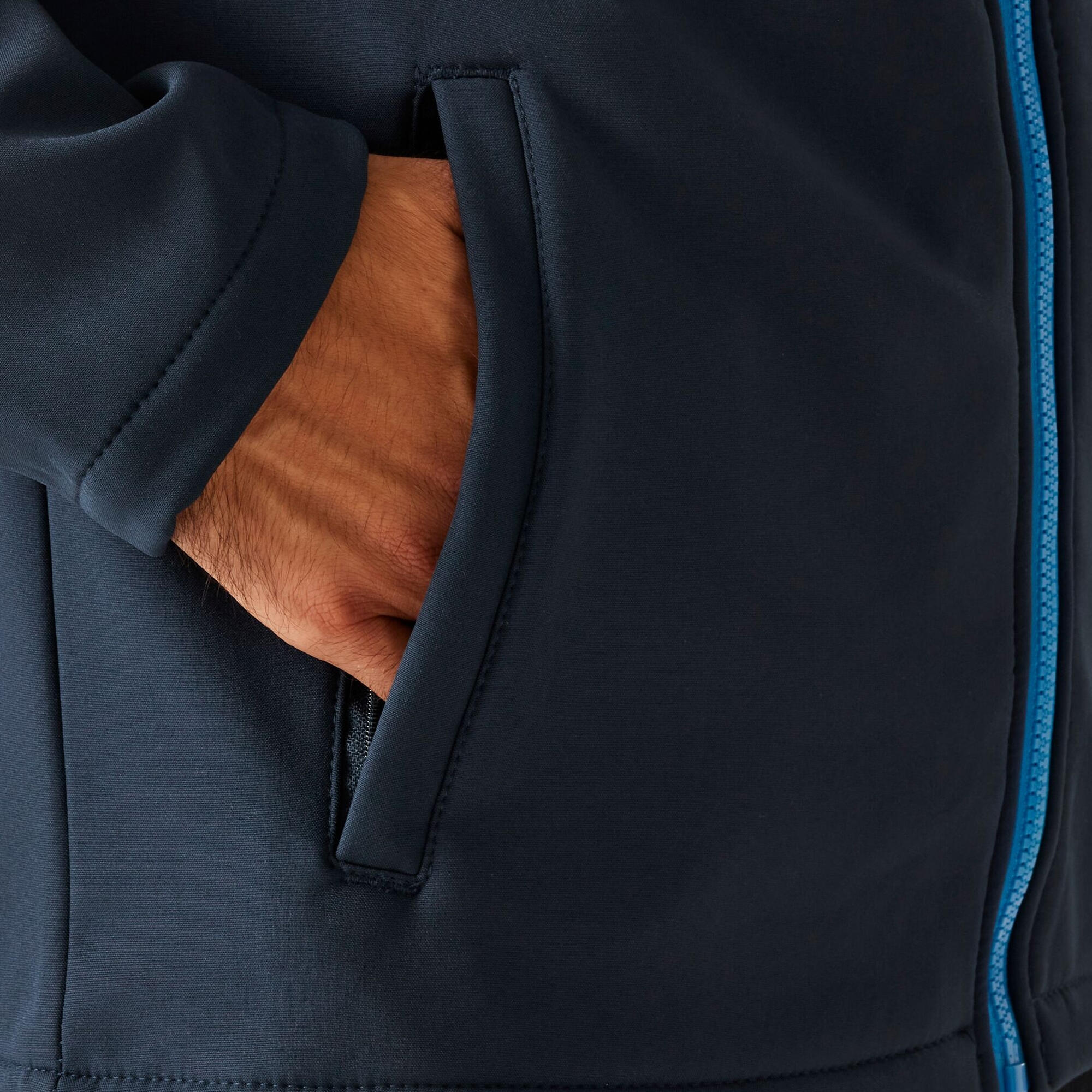 Mens Ablaze Printable Soft Shell Jacket (Navy/French Blue) | Decathlon