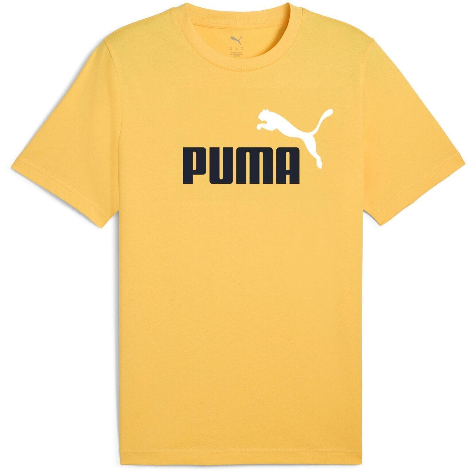 Camiseta Puma Ess 2 Color No. 1 Logo Tee, Amarillo, Hombre PUMA | Decathlon