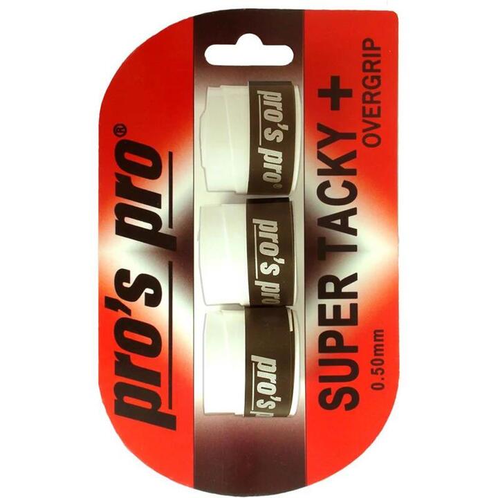Tenisz tő grip Pro's Pro Super Tacky Plus fehér 3 db PRO'S PRO - Decathlon